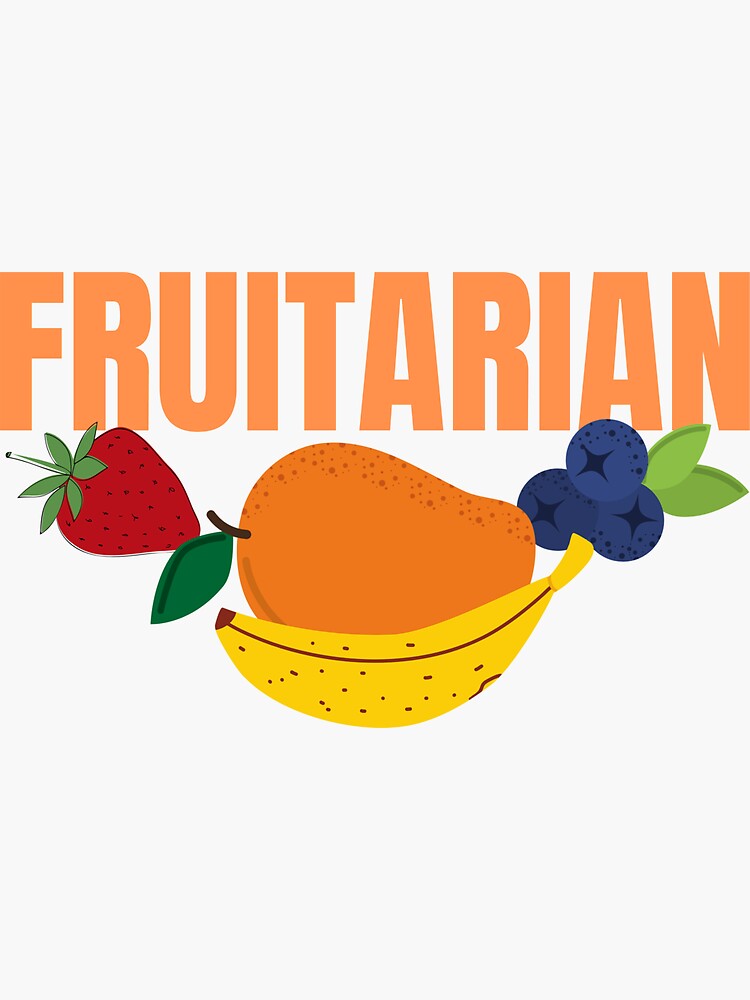 "Fruitarian" Sticker for Sale by kwbord | Redbubble