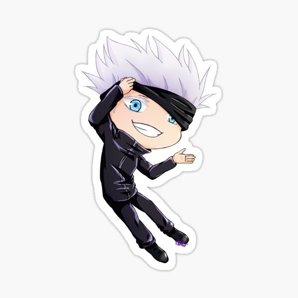 "Gojo Satoru chibi, Jujutsu Kaisen" Sticker for Sale by Mikaru | Redbubble