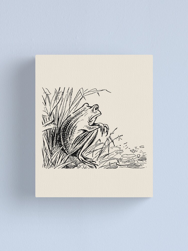 "Sad Cute Cottagecore Frog - Vintage Cottagecore Aesthetic Toad - Froge ...