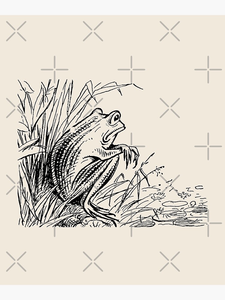 "Sad Cute Cottagecore Frog - Vintage Cottagecore Aesthetic Toad - Froge ...