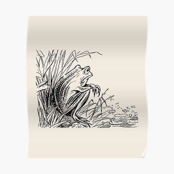 "Sad Cute Cottagecore Frog - Vintage Cottagecore Aesthetic Toad - Froge ...