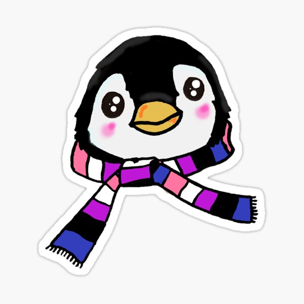 "Peri the Gender Fluid Pride Penguin" Sticker for Sale by ...