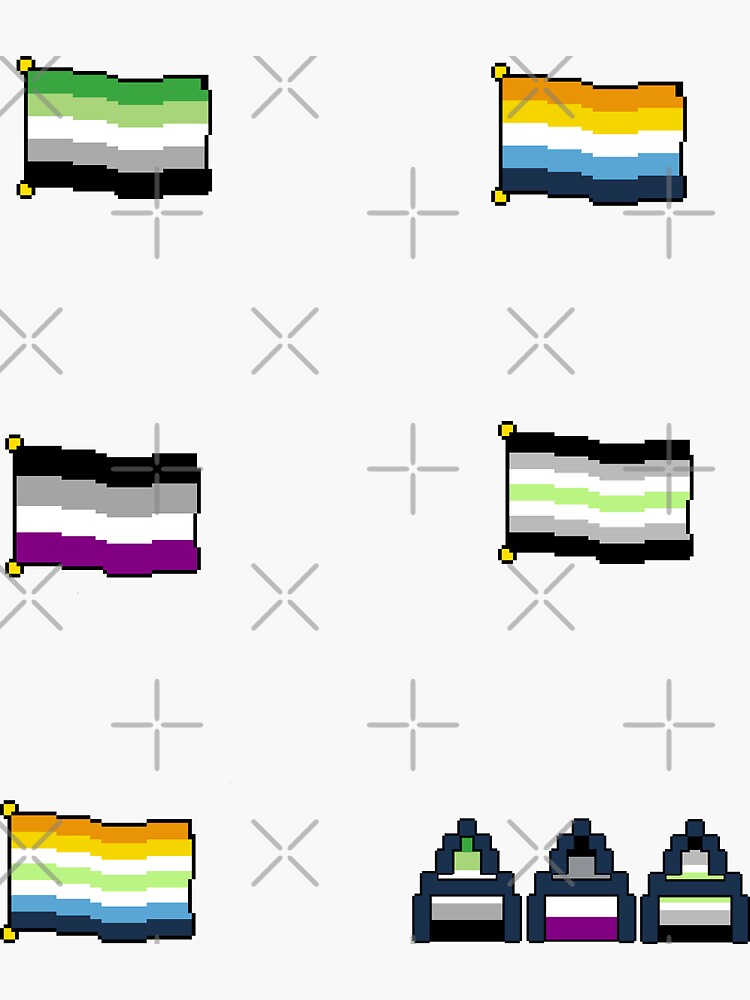"Triple A pride flags" Sticker for Sale by TeaM74 | Redbubble