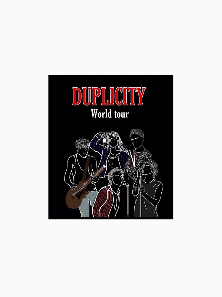 "Duplicity: World Tour (One Direction)" T-shirt for Sale by one-potato ...