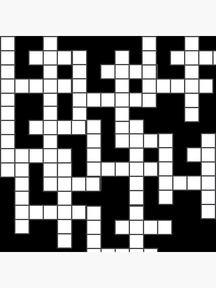 "Crossword Puzzle Pattern Design" Sticker for Sale by Nvrtoolate ...