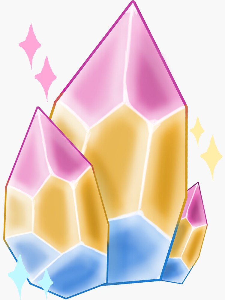 "Pan Crystal" Sticker for Sale by RykielArt | Redbubble