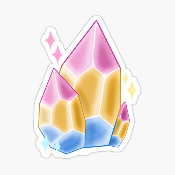 "Pan Crystal" Sticker for Sale by RykielArt | Redbubble