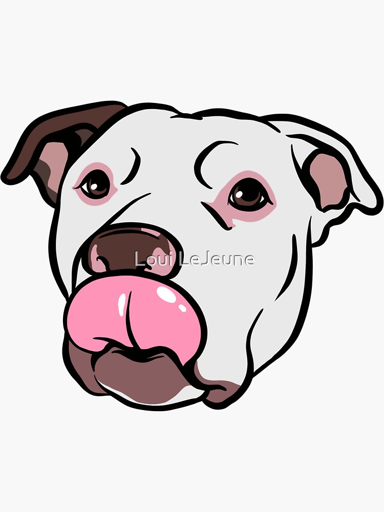 "Pibble Kisses" Sticker for Sale by thekenzieblaire | Redbubble