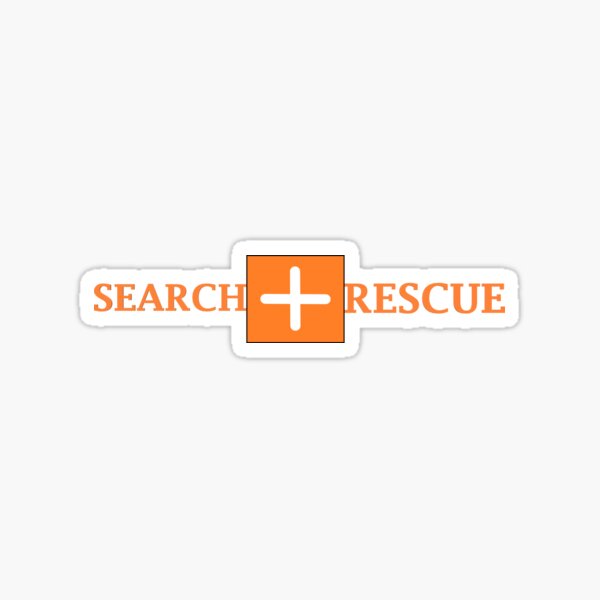 "Search & Rescue Cross Logo" Sticker for Sale by TrainMonkey | Redbubble