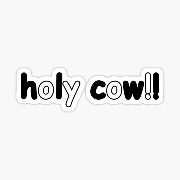 "ranboo holy cow" Sticker by bianusiek | Redbubble