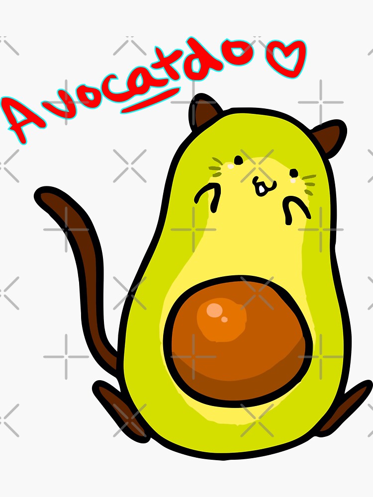 "Avocado TEAM" Sticker for Sale by FotoLibreStudio | Redbubble