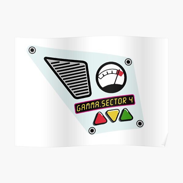 "Gamma Sector 4 Sticker - Communicator" Poster by shaz3buzz2 | Redbubble