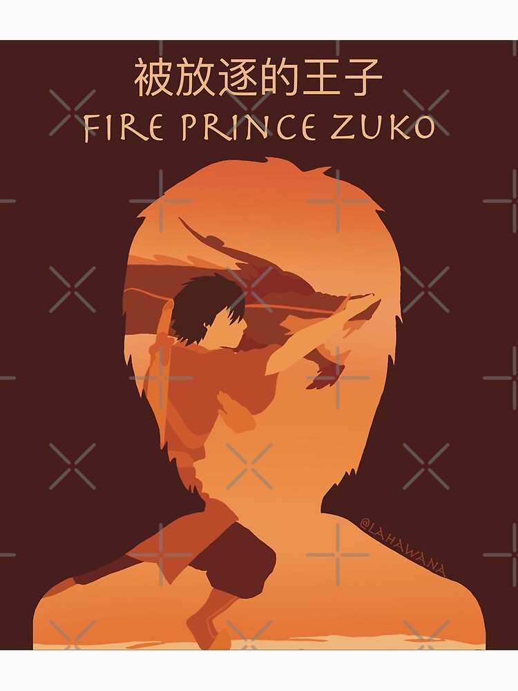Lámina fotográfica «Príncipe Zuko | ATLA | Zuko, Minimal, Firebender ...