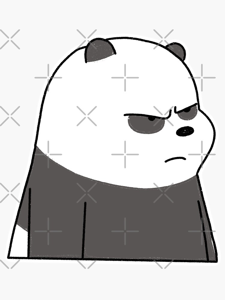 "Mad panda" Sticker for Sale by HoneyLemonBee1 | Redbubble