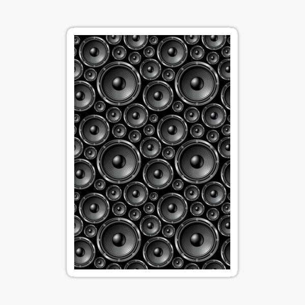 "Subwoofer Speakers" Sticker by Chill360 | Redbubble