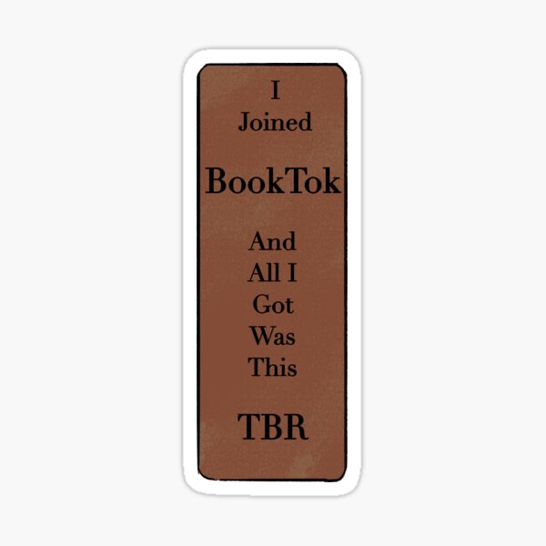 "Book Tok TBR" Sticker for Sale by Zoe Mikel-Stites | Redbubble