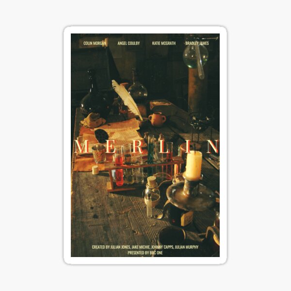 "Merlin " Sticker for Sale by jaune-eclatant | Redbubble