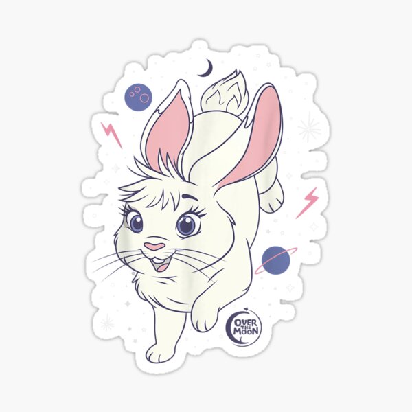 "Over The Moon Bungee The Rabbit" Sticker for Sale by JessicaHealey ...