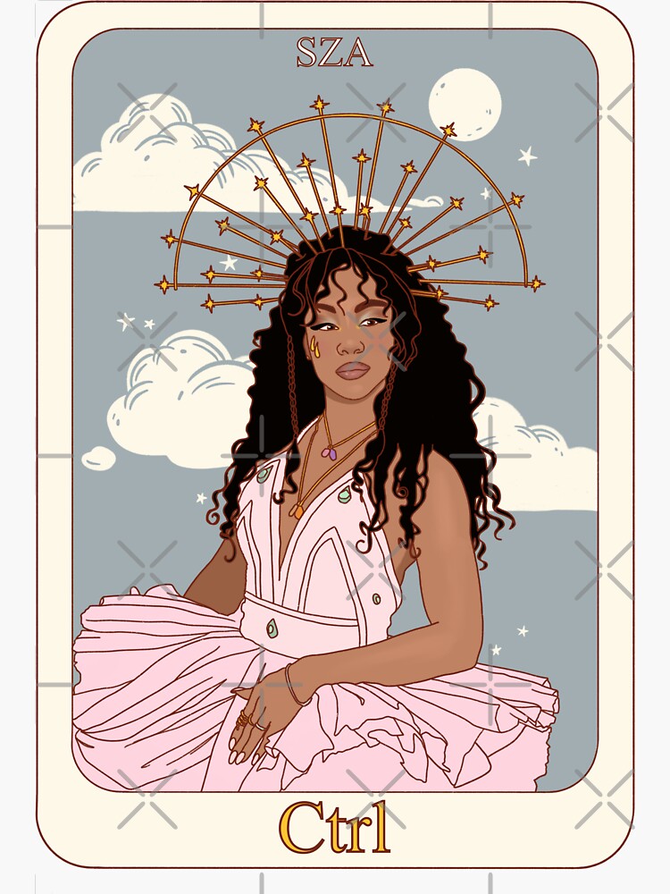 "Sza ctrl tarot card" Sticker for Sale by spicyydesigns | Redbubble
