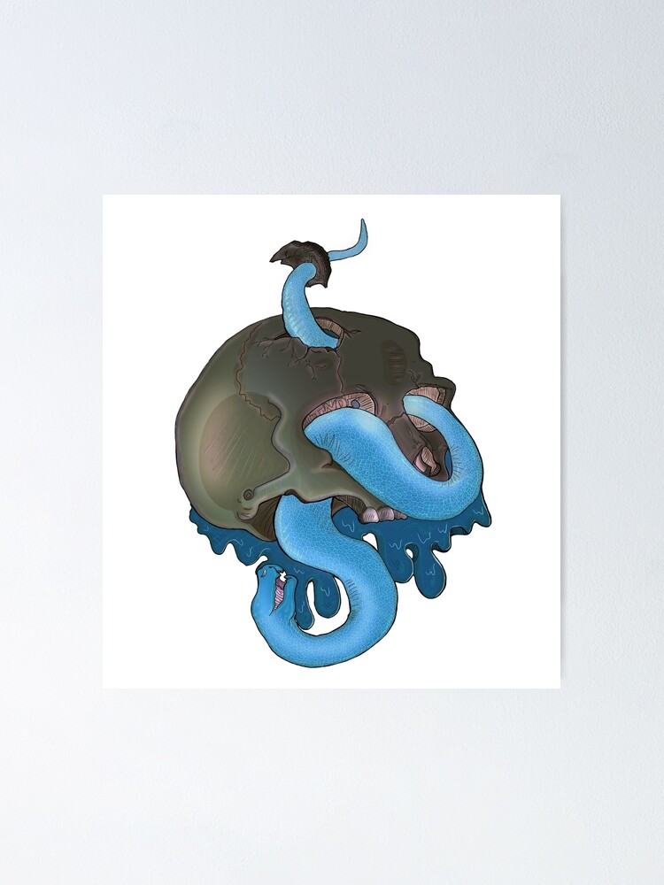 "The Blue Death" Poster for Sale by NeutralDragons | Redbubble