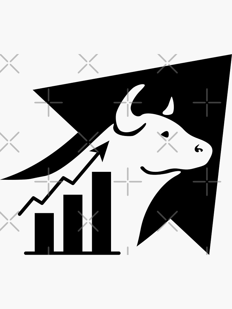"Bull Market Stock Trading" Sticker for Sale by brynscully | Redbubble