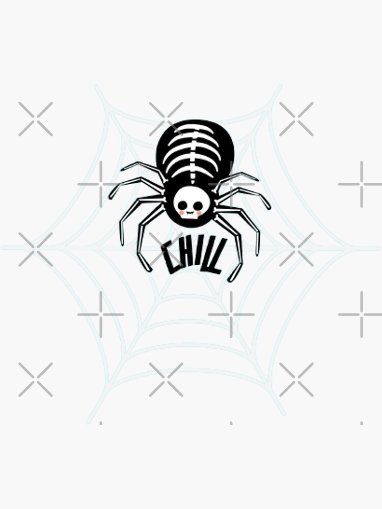 "Spider Chill" Sticker for Sale by Chillpresentes | Redbubble