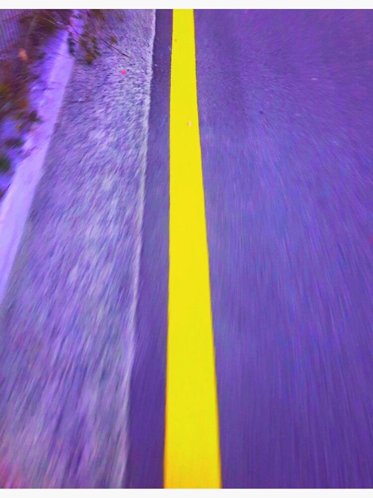 "Yellow Line" Sticker for Sale by LeeProject | Redbubble