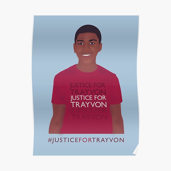 ""Justice For Trayvon"" Poster for Sale by theComplex | Redbubble