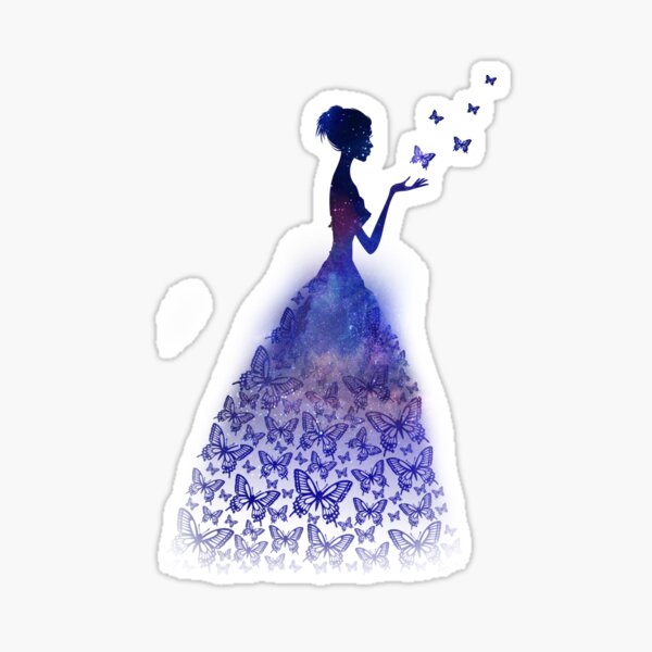 "Galaxy girl" Sticker for Sale by RazvanPodgo | Redbubble