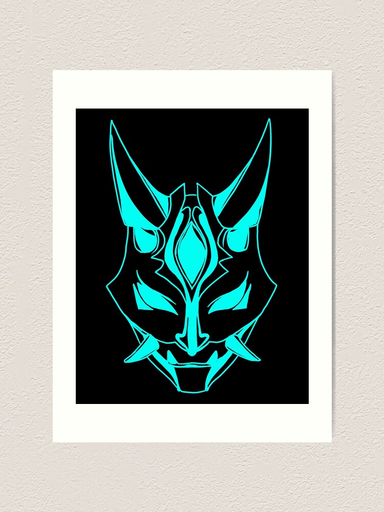 "Genshin Impact Xiao Mask" Art Print for Sale by Gatget002 | Redbubble