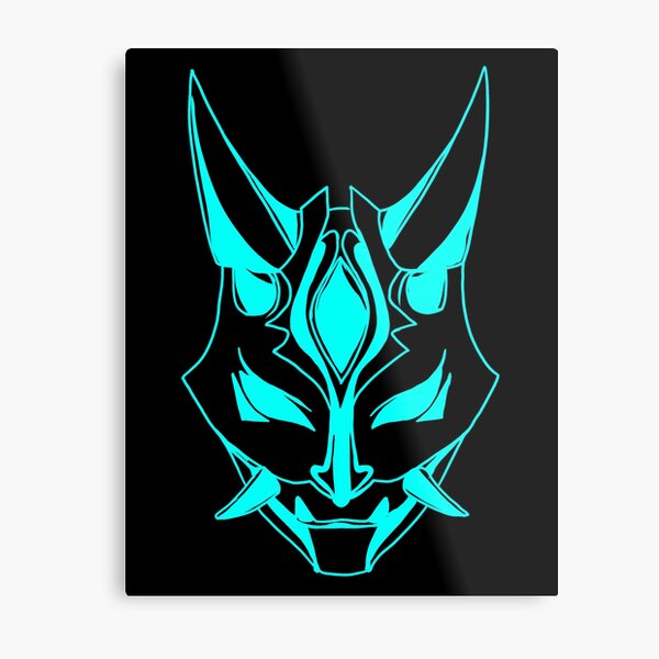 "Genshin Impact Xiao Mask" Metal Print for Sale by Gatget002 | Redbubble
