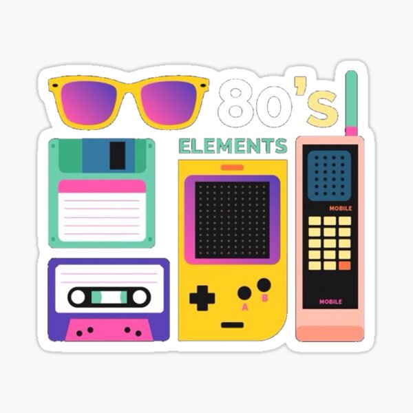 "80's elements" Sticker by vjtov6 | Redbubble