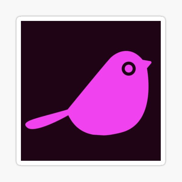 "pink bird " Sticker for Sale by Sanjay786 | Redbubble