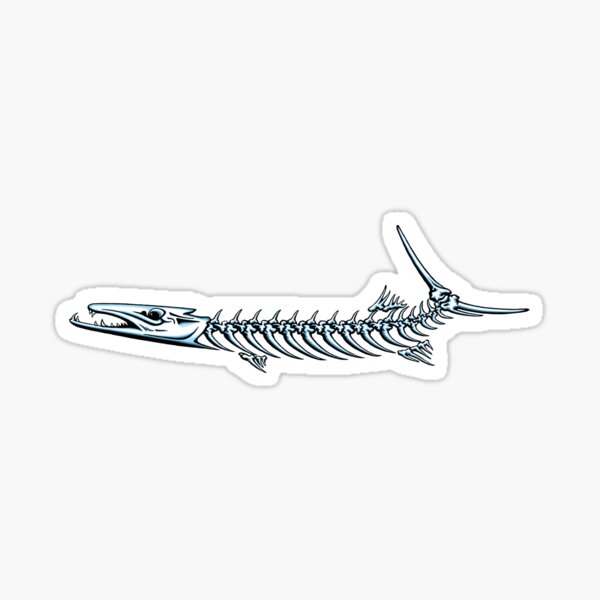 "barracuda logo left" Sticker for Sale by madpaw19 | Redbubble