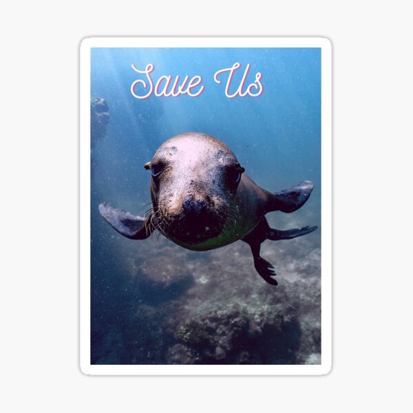 "Save Us" Sticker for Sale by 7AJA | Redbubble