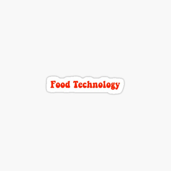 "Red Food Technology" Sticker for Sale by Jamiehubbell01 | Redbubble