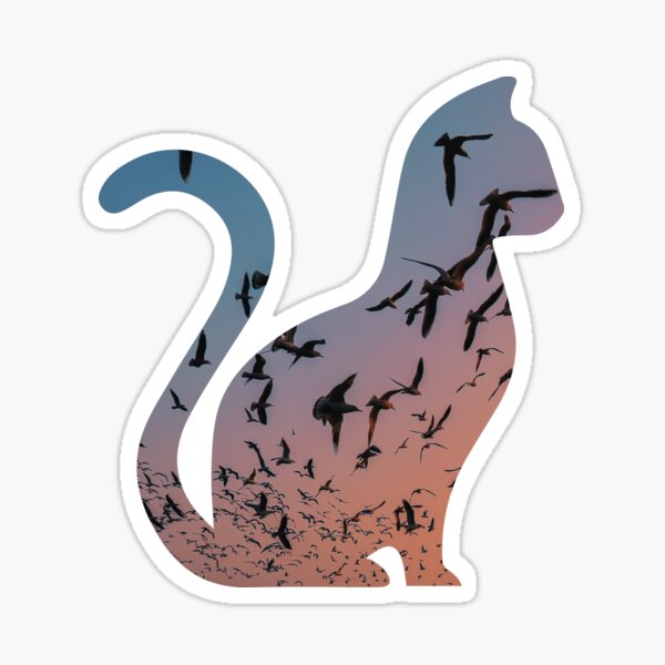 "cat tail illustration design" Sticker for Sale by MerryLight | Redbubble