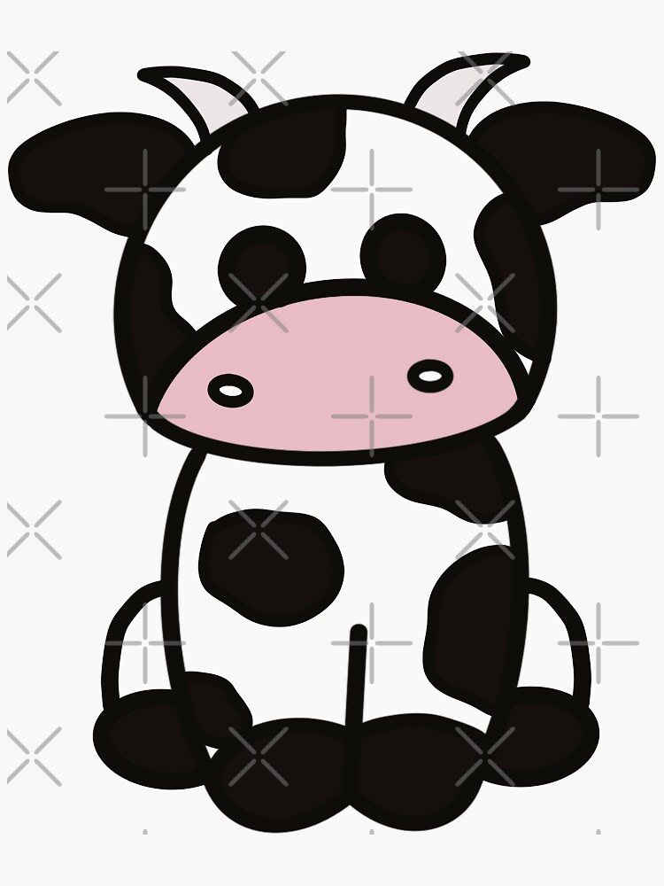 "Mini Cow " Sticker for Sale by alwaysadorkable | Redbubble
