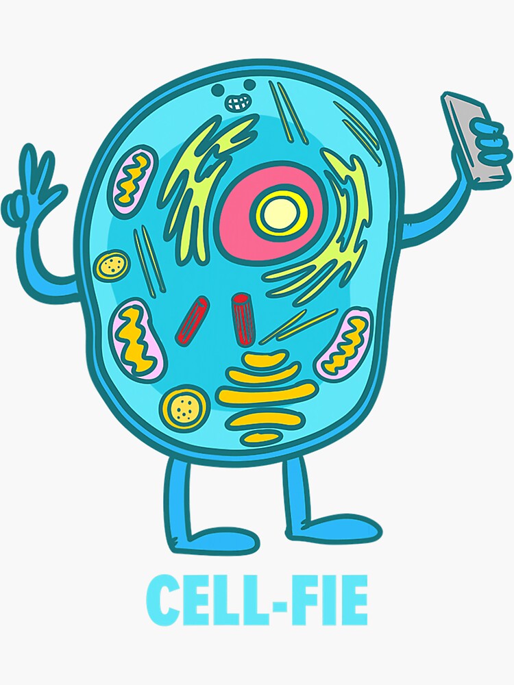 Pegatina «Cell Fie Funny Cell Selfie Science Profesor de biología» de ...