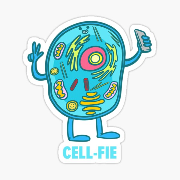 Pegatina «Cell Fie Funny Cell Selfie Science Profesor de biología» de ...