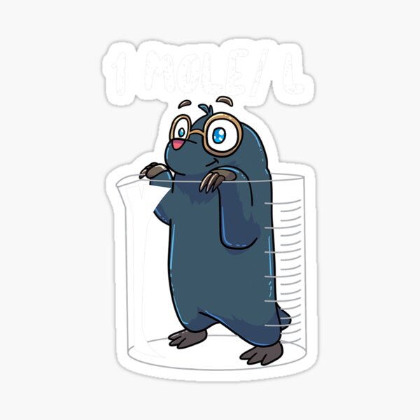 "Chemistry Chemist Student Science Teacher Mole" Sticker for Sale by ...