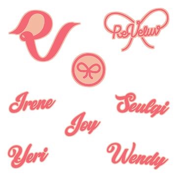 "Red Velvet Reveluv - K-Pop Sticker Pack" Sticker for Sale by artsycore ...