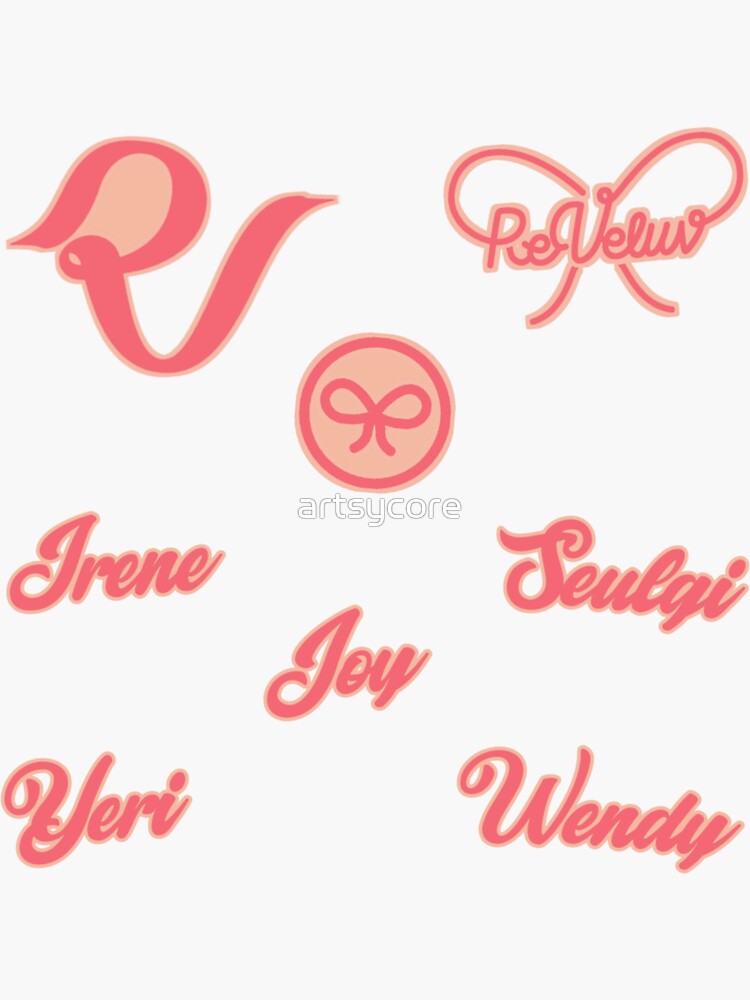 "Red Velvet Reveluv - K-Pop Sticker Pack" Sticker for Sale by artsycore ...