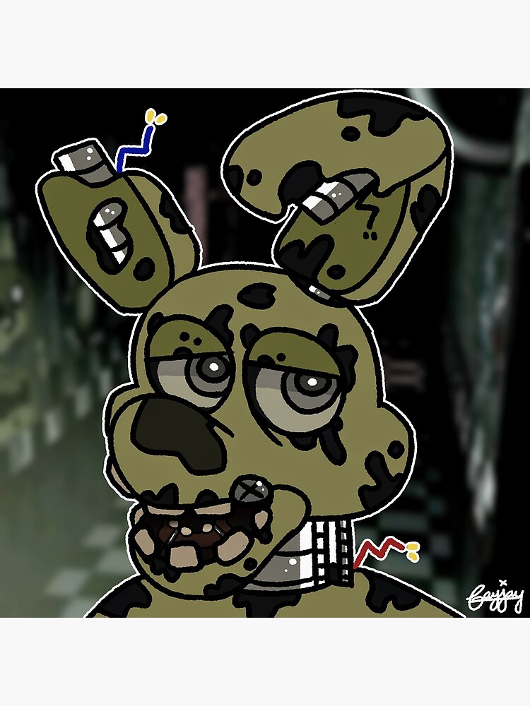 "Chibi Springtrap" Poster by TrashyFuckinRat | Redbubble