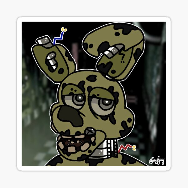 "Chibi Springtrap" Sticker by TrashyFuckinRat | Redbubble