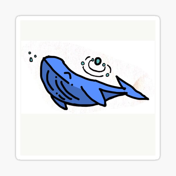 "Happy Whale" Sticker for Sale by AsmaaDesigns | Redbubble