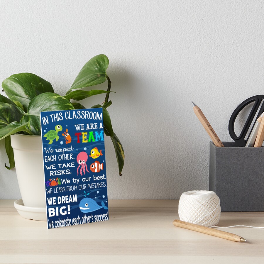 "Ocean Themed Classroom" Poster for Sale by TeesSmartStore | Redbubble