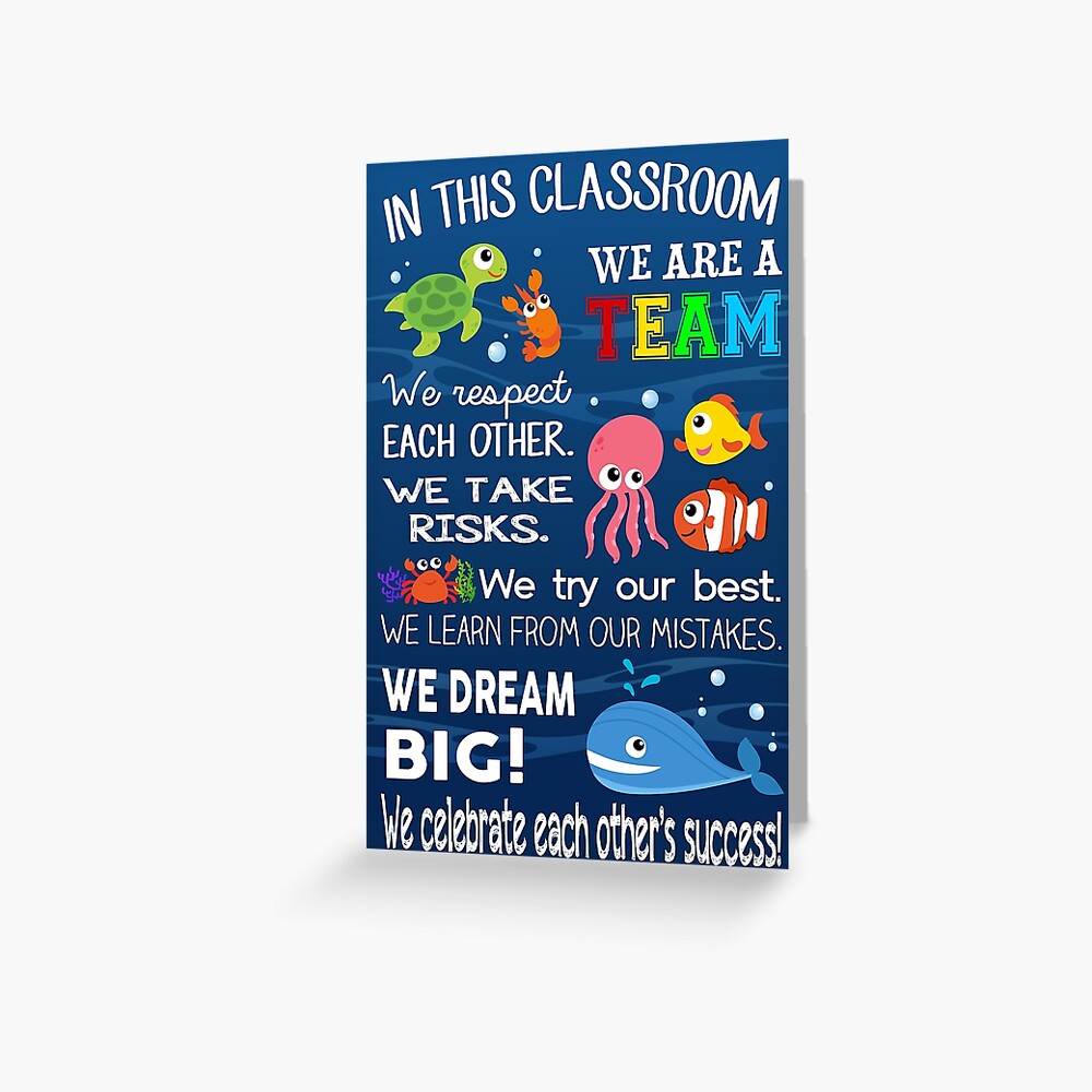 "Ocean Themed Classroom" Poster for Sale by TeesSmartStore | Redbubble
