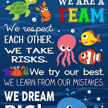"Ocean Themed Classroom" Poster for Sale by TeesSmartStore | Redbubble