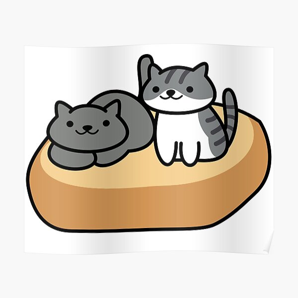 "Shadow & Pickles (Neko Atsume)" Poster by Iceyuk | Redbubble